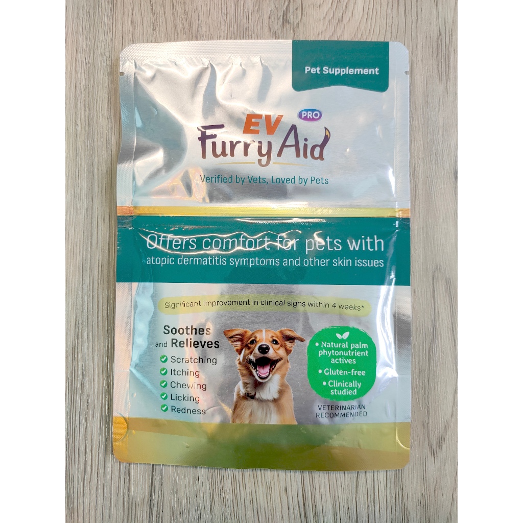 EVFurryAid Effective Skin & Coat Supplement for Skin Itchiness-Rich in ...