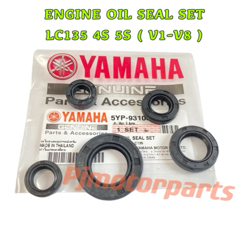 YAMAHA LC135 4S 5S V1 V2 V3 V4 V5 V6 V7 V8 Fi (1 SET) ENGINE OIL SEAL SET OVERHAUL ENJIN OILSEAL ...