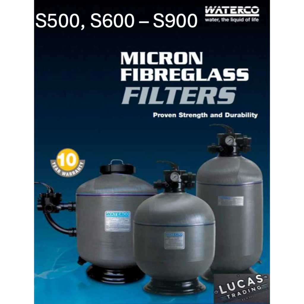 WATERCO Swimming Pool Micron Fibreglass Powerful Sand Filters (Top ...