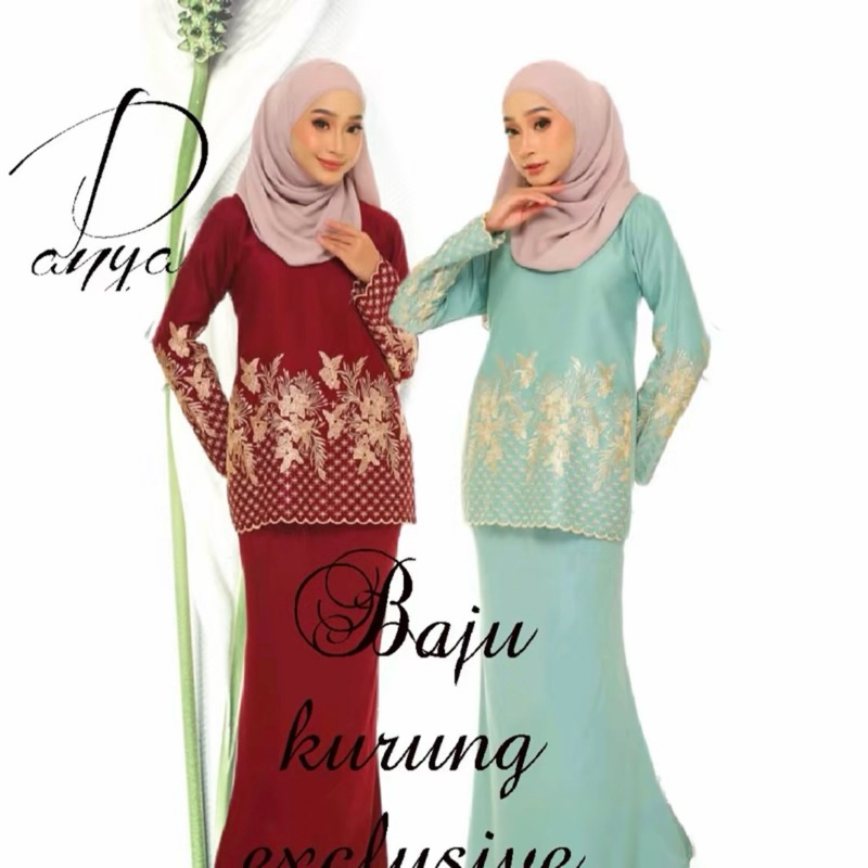 Muslimah Kurung Sulam New Design | Shopee Malaysia