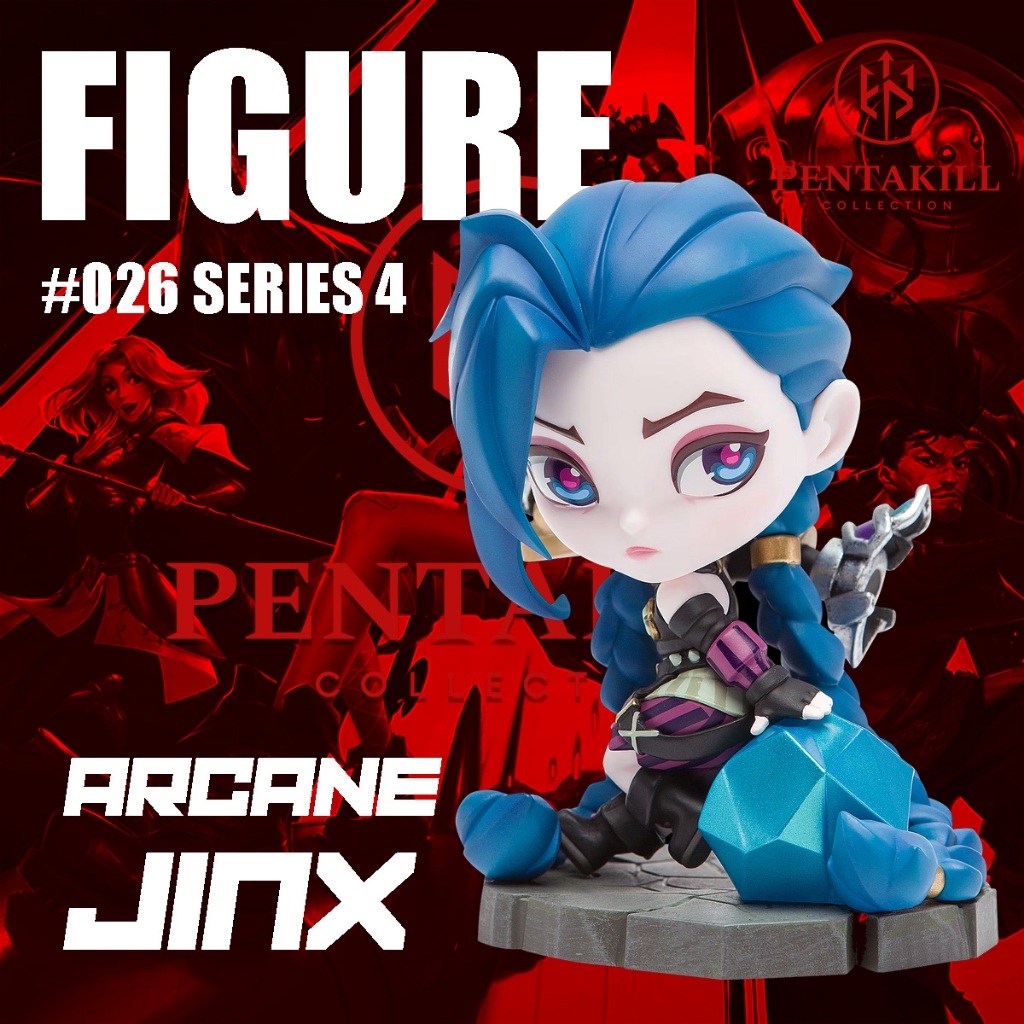 (Limited)(Ready Stock)Arcane Jinx Figure League Of Legends | Shopee ...