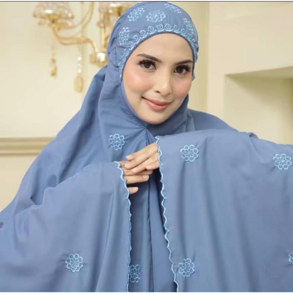 TELEKUNG COTTON BUNGA S KHADIJAH WITH BAG FREE SAIZ DEWASA (READY STOCK ...