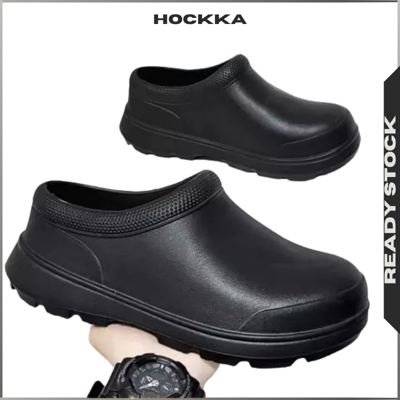 [HOCKKA] Kasut Kitchen I Kitchen Non-Slip Shoes I Unisex Chef Black ...