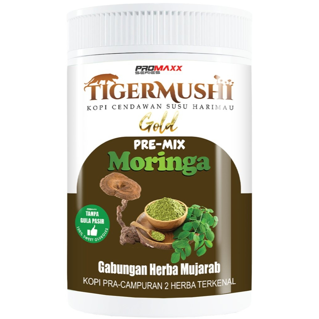 PROMAXX Series TIGER MUSHI Pre Mix Moringa Kopi Cendawan Susu Harimau. | Shopee Malaysia