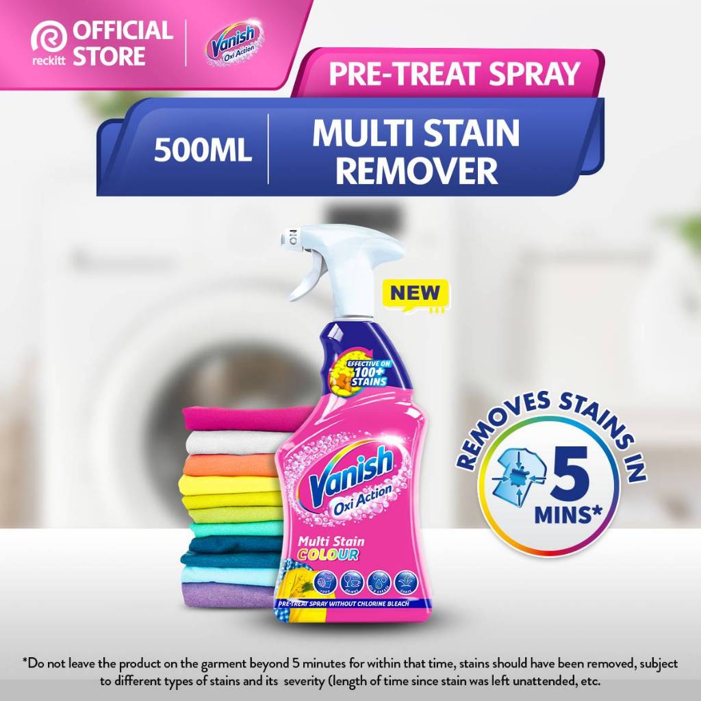 Vanish Oxi Action Multi Stain Remove Pre-Treat Trigger Spray (500ml ...