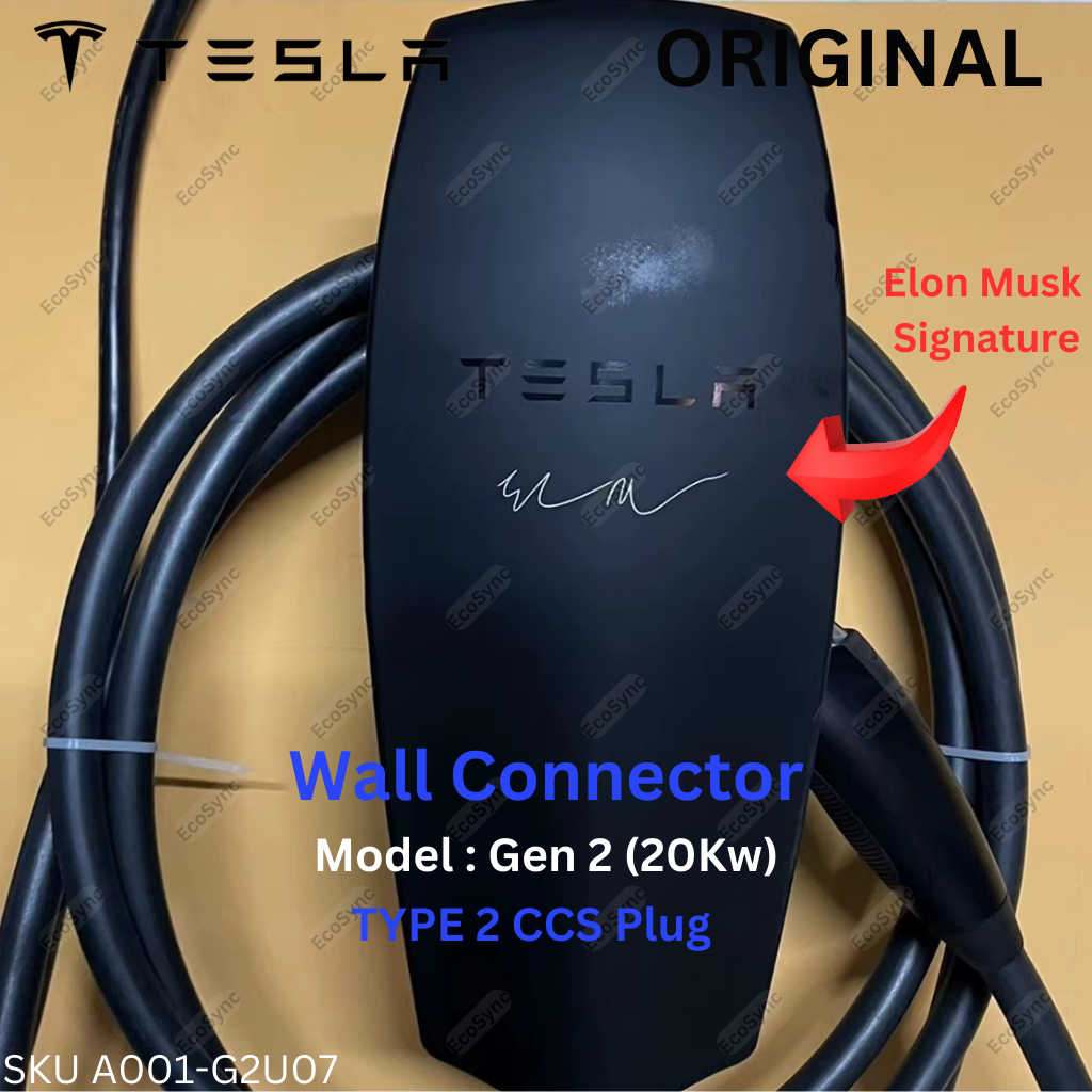 ️TESLA Wall Connector Black Collections (Elon Musk Signature Limited ...
