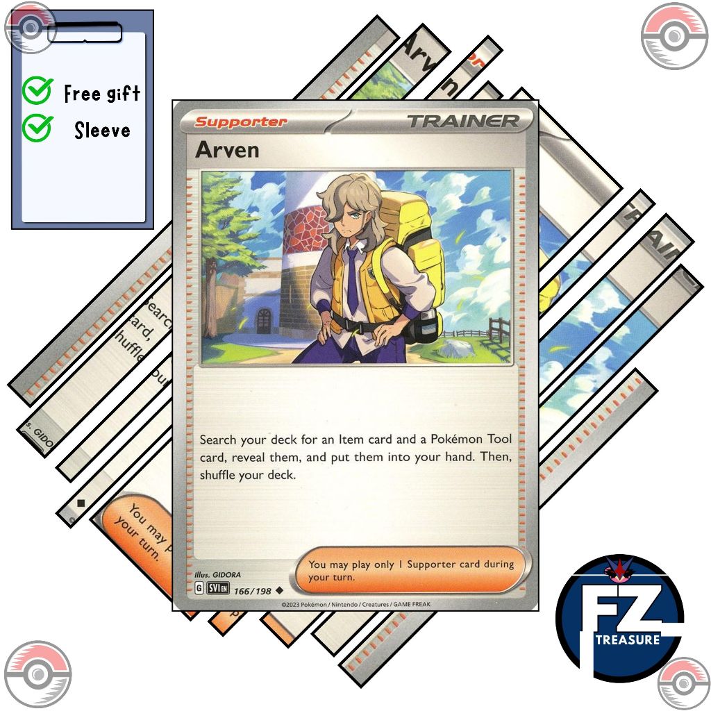 Pokémon TCG Arven - 166/198 (SV1) [ENG Trainer] [FZ Treasure] | Shopee ...