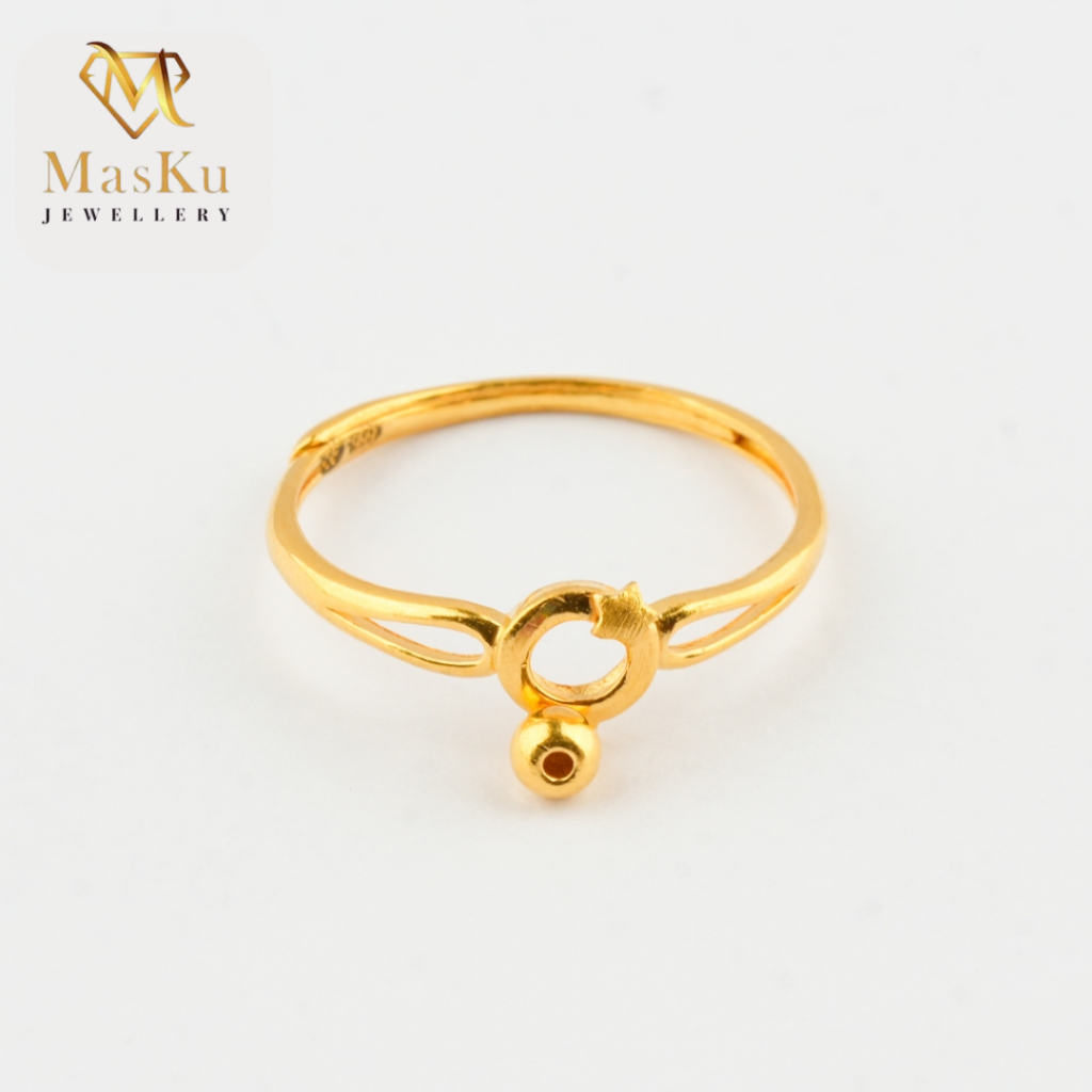 Masku Jewellery 999 Adjustable Ring / 999 Cincin Trinity MKJR180611 ...