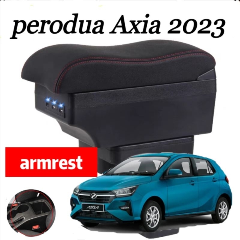 PERODUA AXIA 2023 TEMPAT LETAK TANGAN KERETA KOTAK ARMRES USB Tempat ...