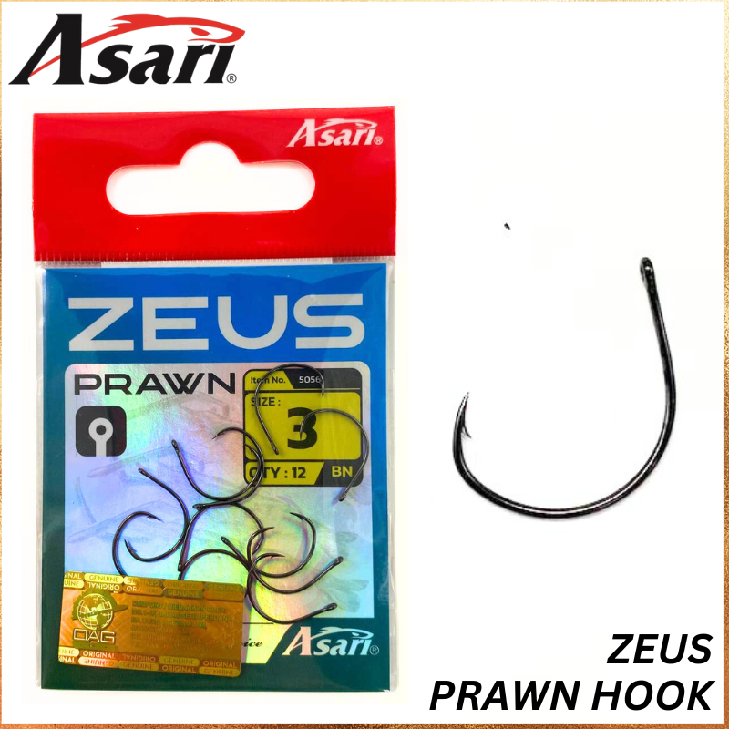 ASARI Zeus Ringed Prawn Hook - Mata Kail Udang | Shopee Malaysia