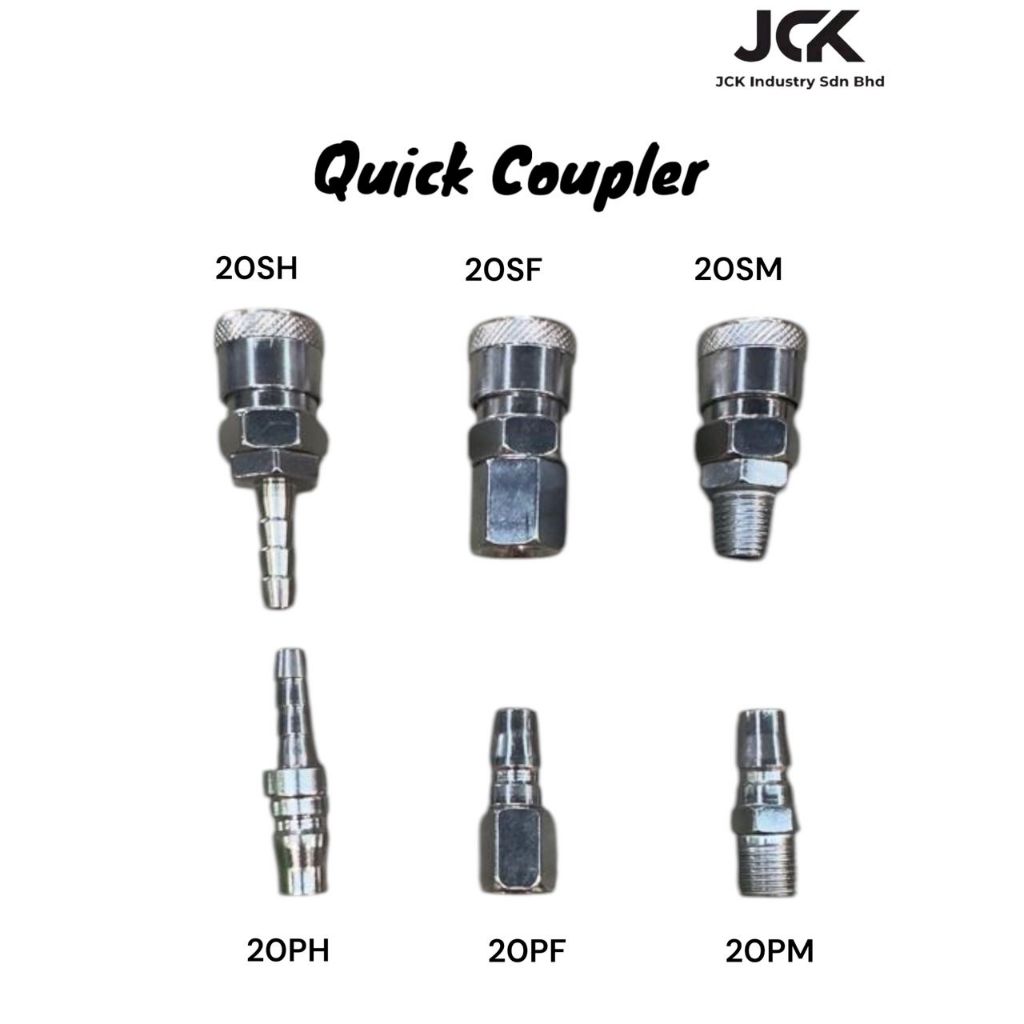 JCK 20PM,20SM,20PH,20SH,20PF,20SF Air Coupler Hi Cupla Plug Socket ...