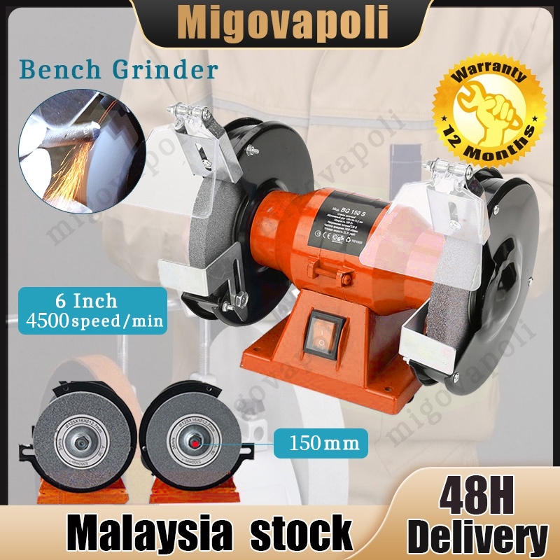 Ready Stock🚚6 inch Multifunctional Bench Grinder Polishing Machine ...