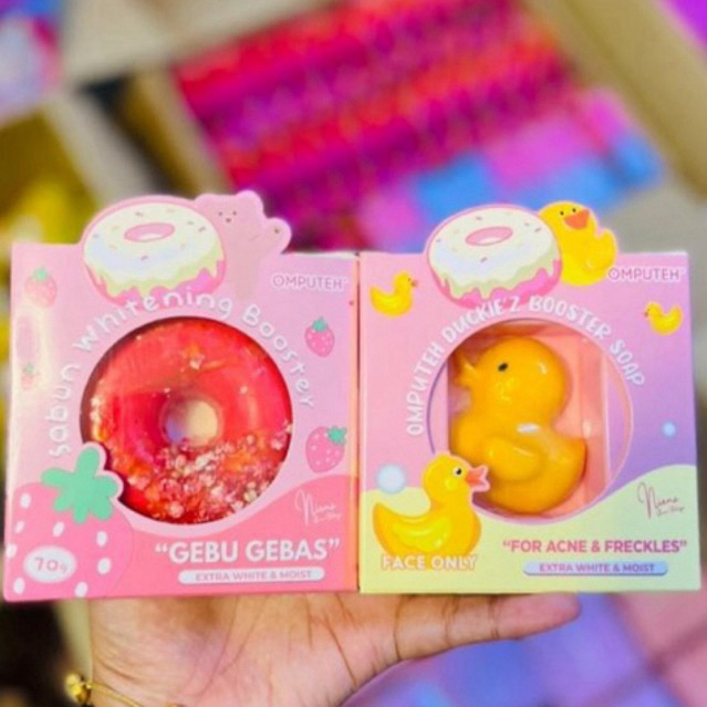OMPUTEH DUCKIESZ sabun ITIK sabun DONAT shaniena whitening booster ...