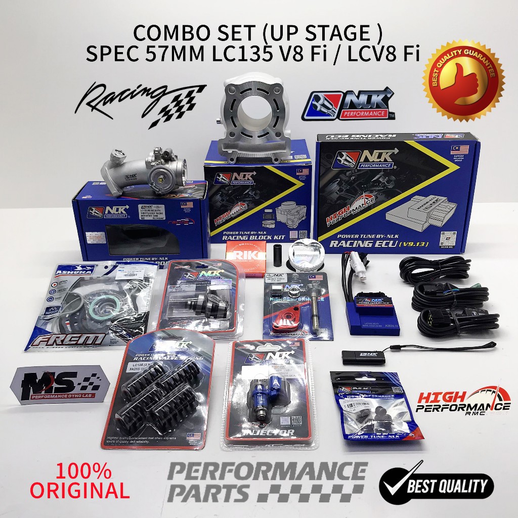 COMBO NLK SET (UP STAGE) LC135 V8Fi / LCV8 Fi SPEC 57MM | Shopee Malaysia