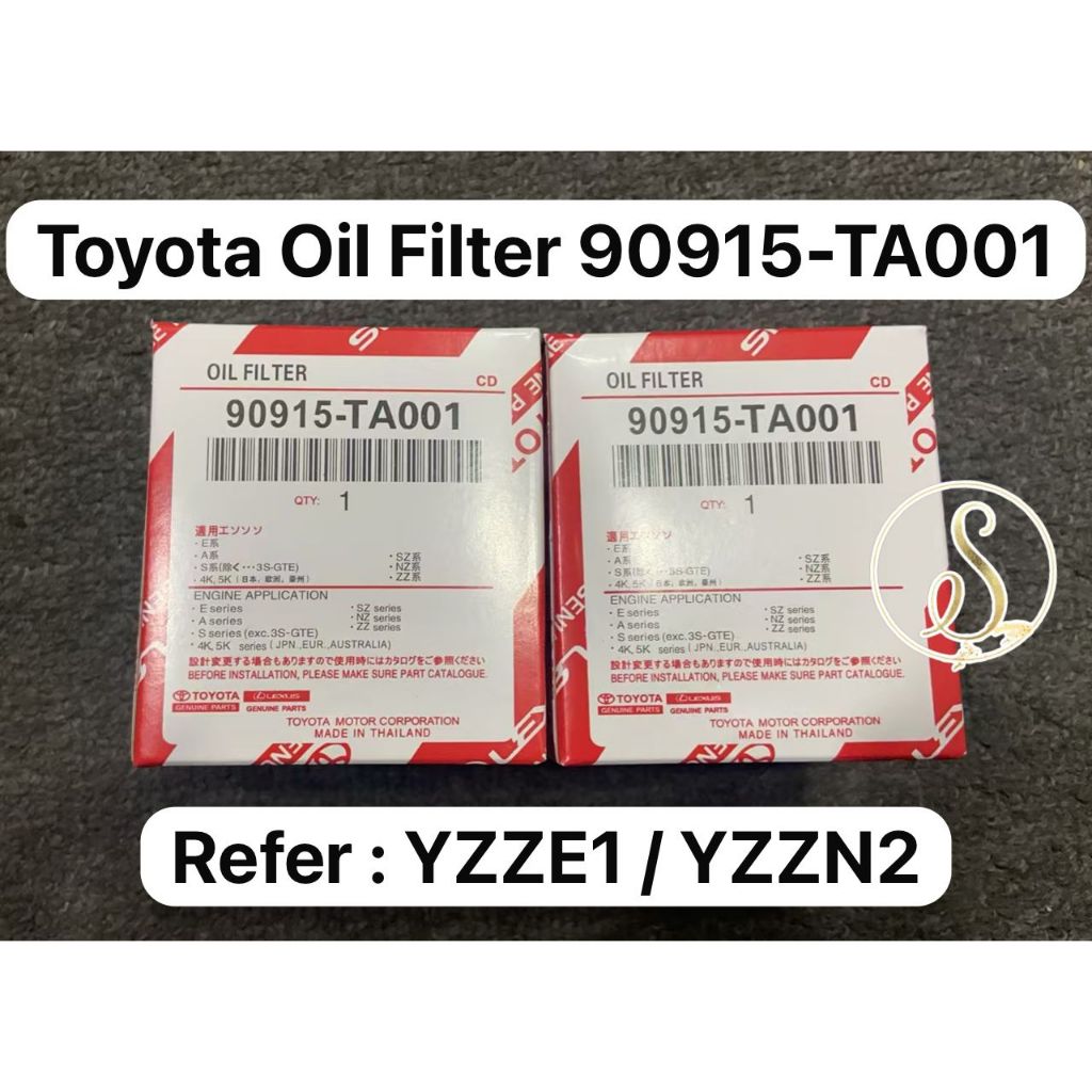 100% Original Toyota Oil Filter 90915-TA001 90915-YZZN2 90915-YZZE1 ...