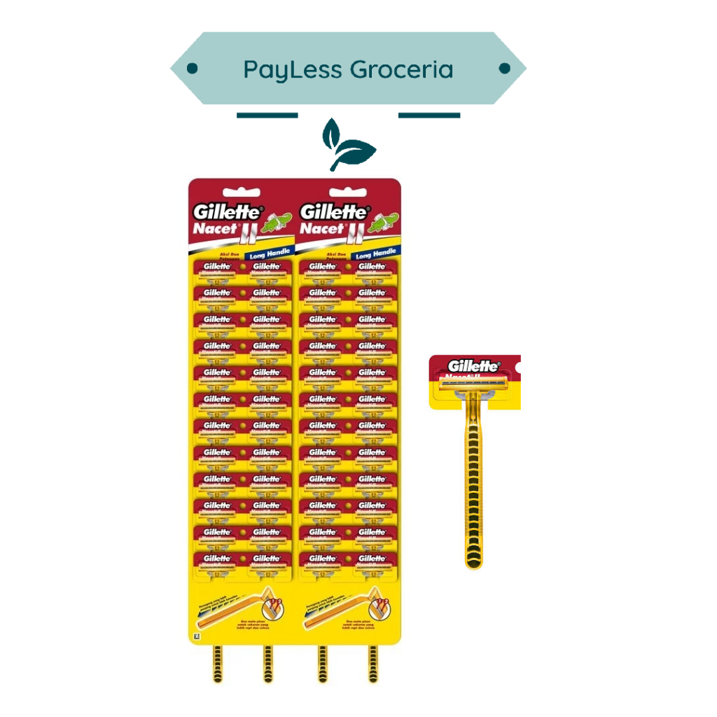 Gillette Nacet 2 Pisau Cukur Men Disposable Razor (1pcs) | Shopee Malaysia