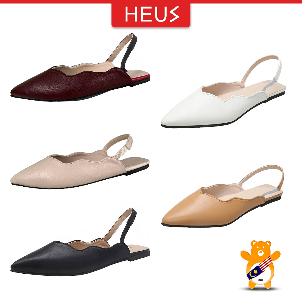 HEUS Dette Flat Heels (Ready Stock) | Shopee Malaysia