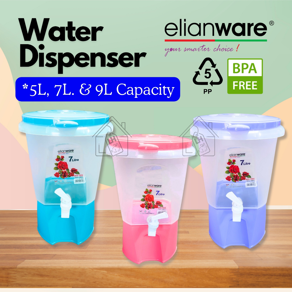 Elianware 5 & 7 & 9 liter Water Dispenser Container Bekas Air 5L 7L 9L ...
