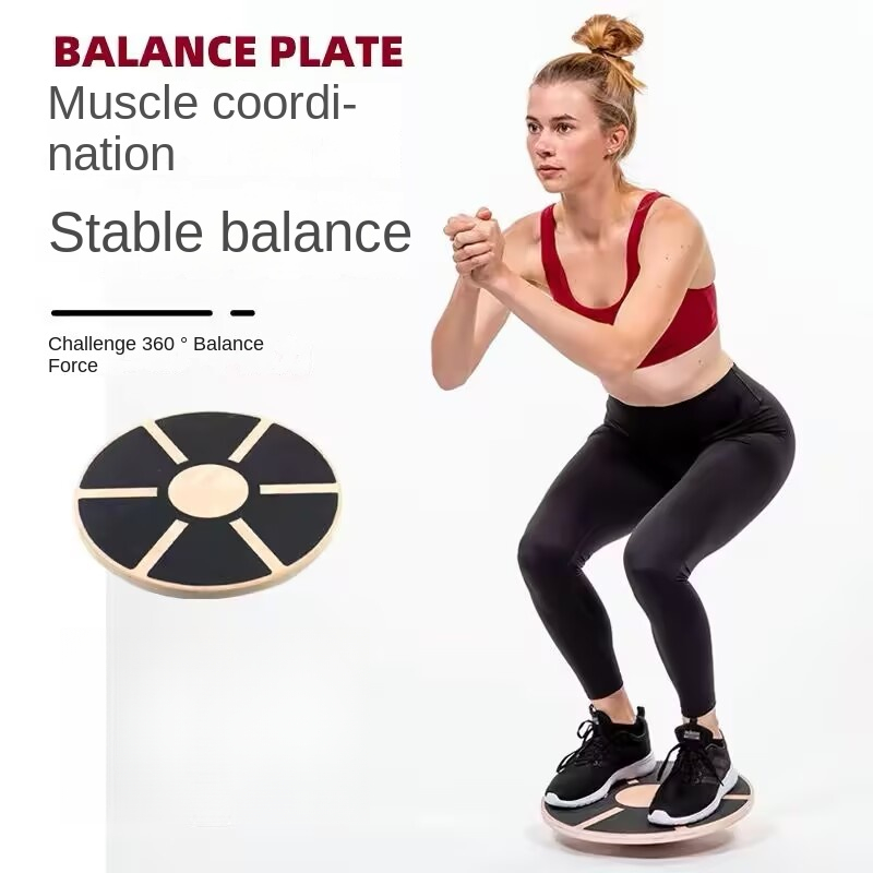Balance Board Yoga Fitness Core Strength Body Coordination Training ...
