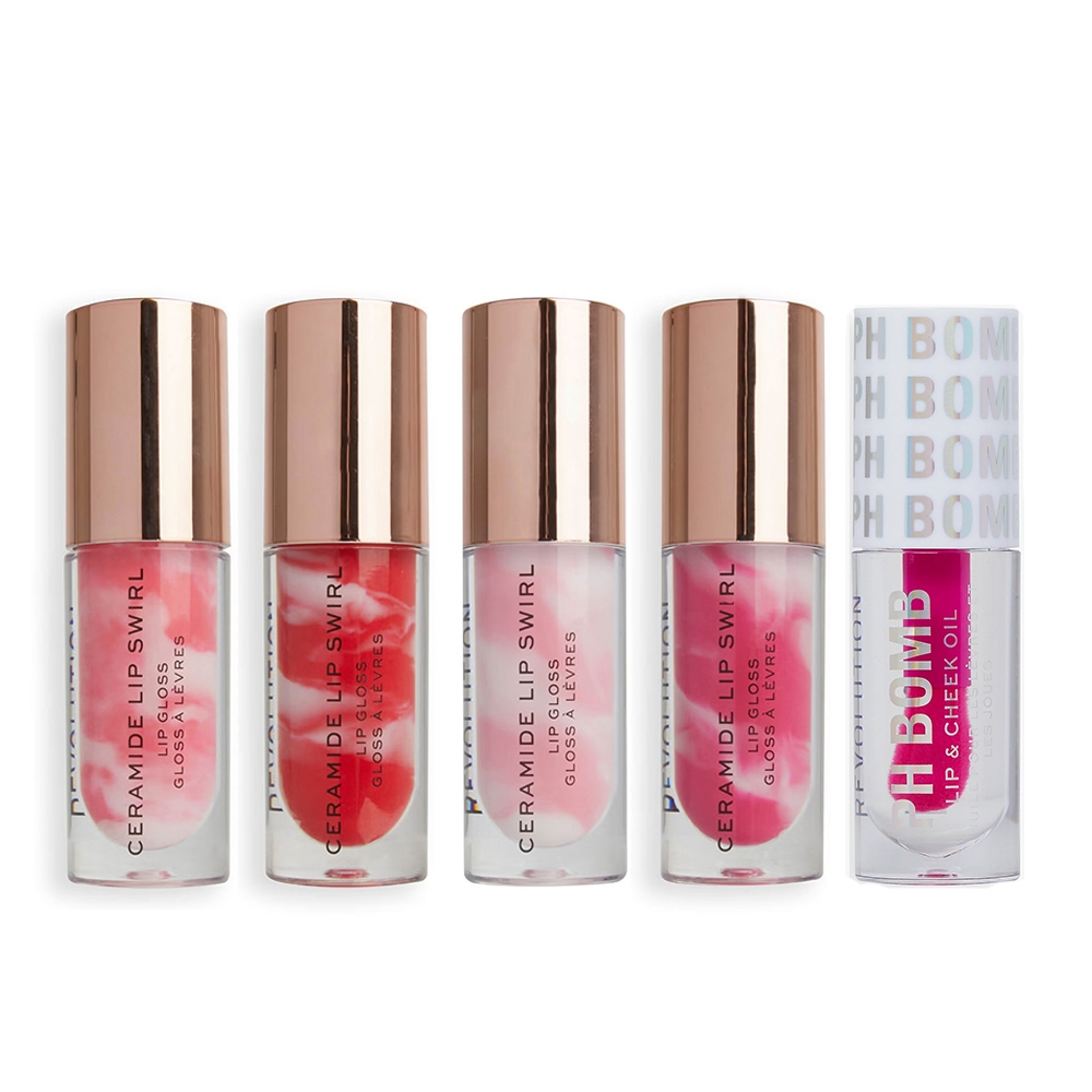 Revolution Ceramide Lip Swirl Gloss 4.5ml / PH Bomb Lip & Cheek Oil ...