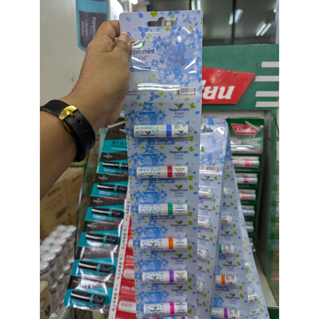 Peppermint Field Inhaler Aromatic Thai Nasal Ya Dom x 6 (half dozen ...
