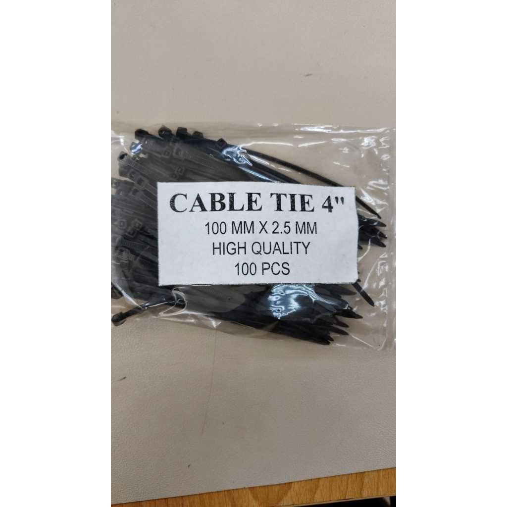 RD AIRCOND - CABLE TIE SAIZ "12"/"4" - BLACK 1PCK - 100PCS | Shopee ...