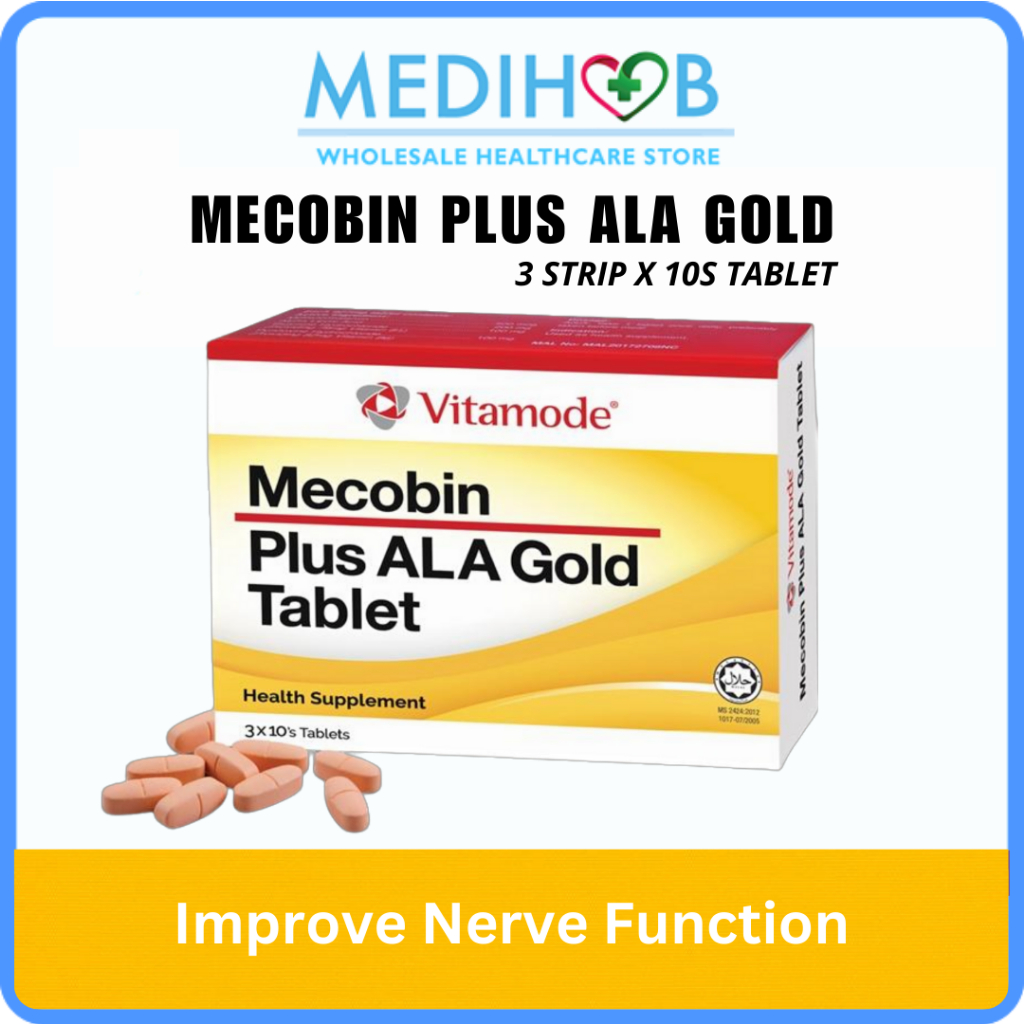 [PROMO] VITAMODE Mecobin Plus ALA Gold Tablet (30'S) (EXP07/2026 ...