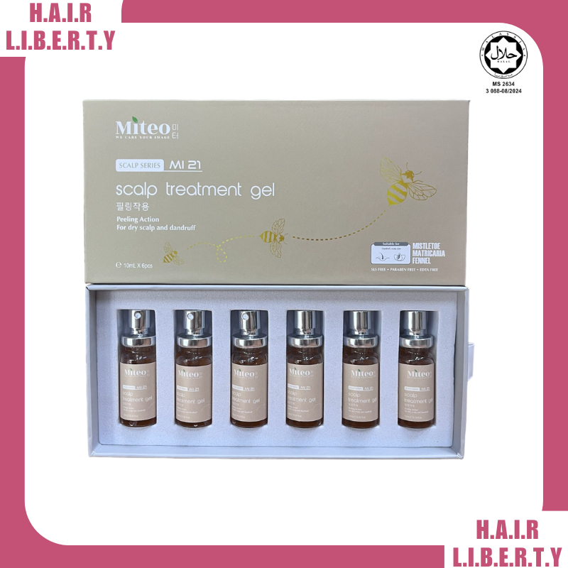 MITEO SCALP TREATMENT GEL 10ML X 6 (Sensitive / Dry Scalp / Sensitif ...