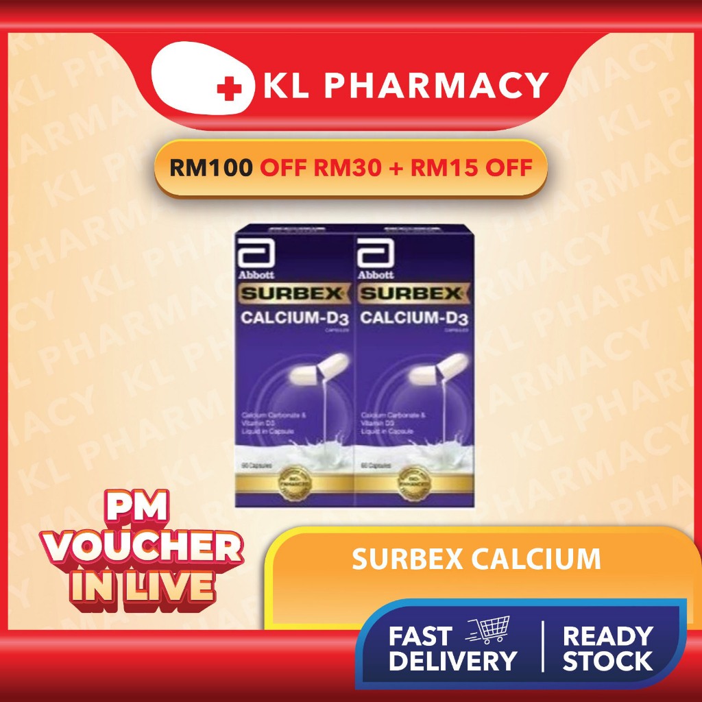 Abbott surbex Calcium-D3 2X60s | Shopee Malaysia