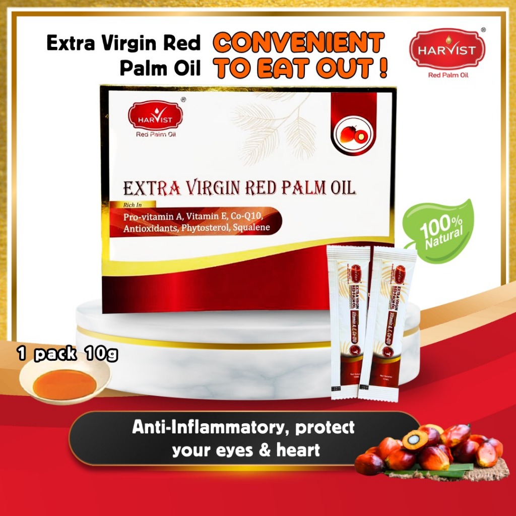 HARVIST Extra Virgin Red Palm Oil [30 Sachets] | Shopee Malaysia