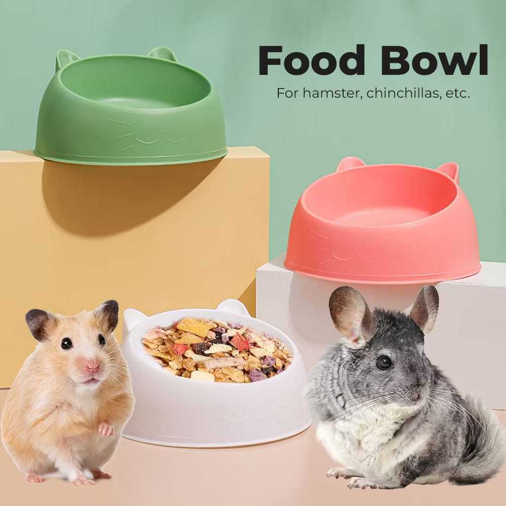 Hamster Food Feeding Bowl/ Food Water Snack Feeder/ Food Splashing and ...