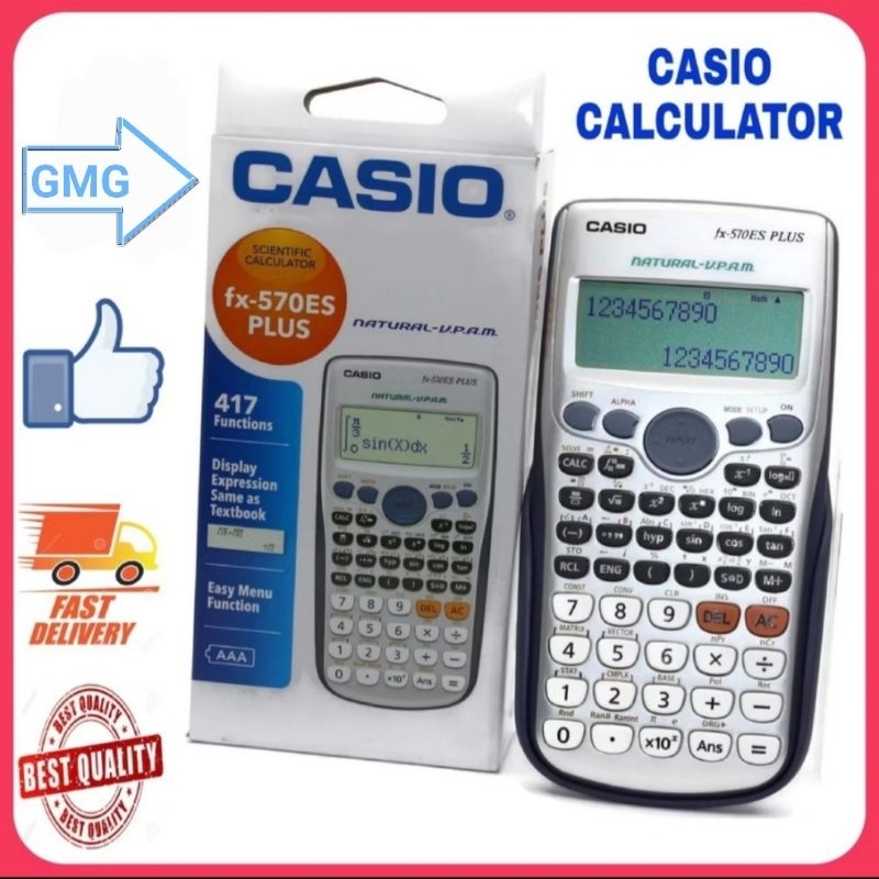 Casio Scientific Calculator FX-570ES Plus. (Ready Stock) | Shopee Malaysia