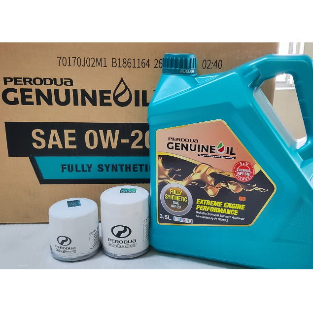 Perodua Axia Myvi Aruz Bezza 0w20-3.5L Fully Synthetic Engine Oil ...