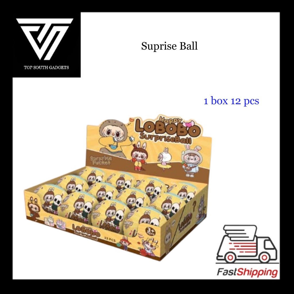 Happy Labobo Suprise Ball Labubu Egg Doll Chain Sticker Collection ...