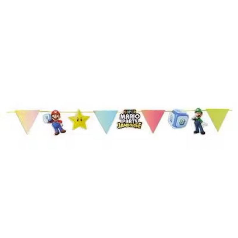 Official nintendo Super Mario Party Jamboree Party Hanging Flags ...