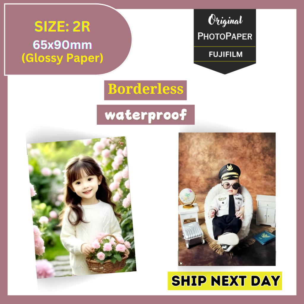 Cuci Gambar Size 2R Pattern Borderless Berkualiti Color Tahan Lama ...