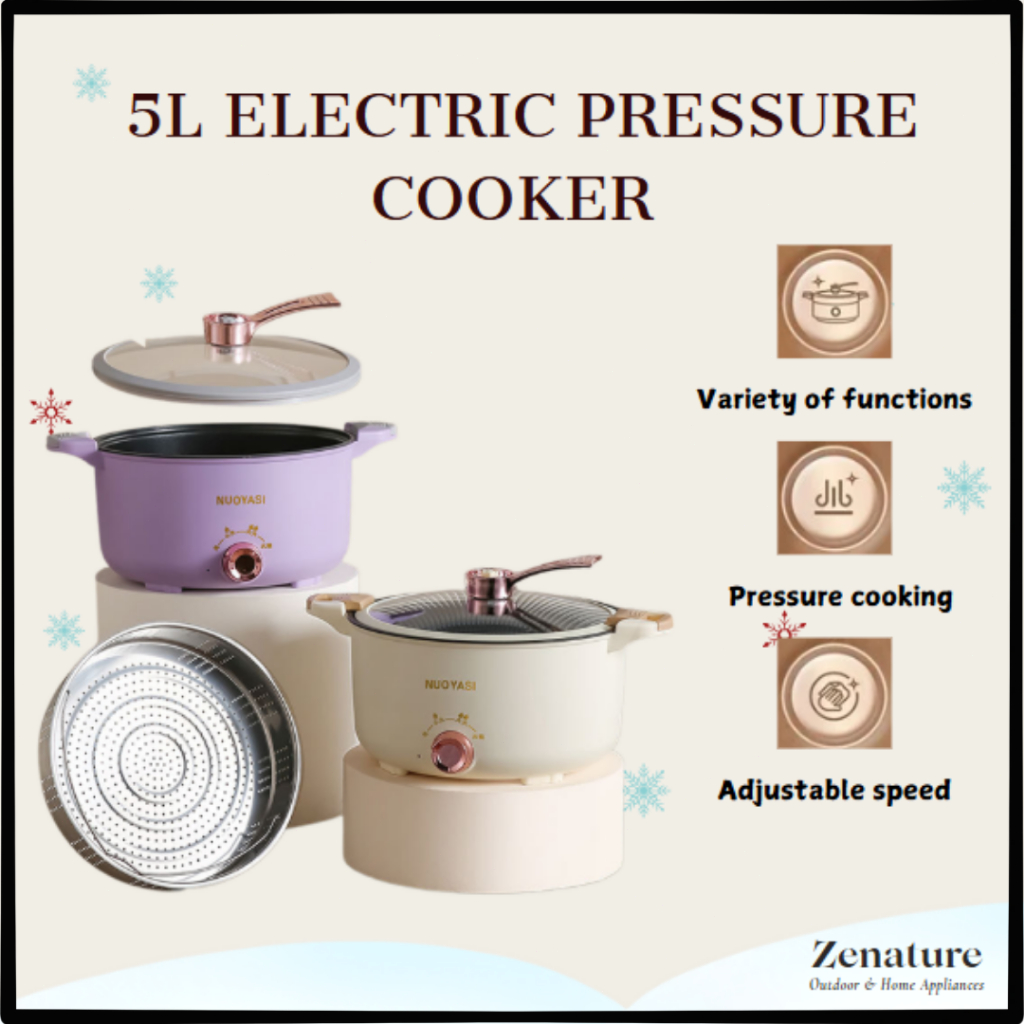 5L Household Electric Pressure Cooker Multifunctional Electric cooker ...