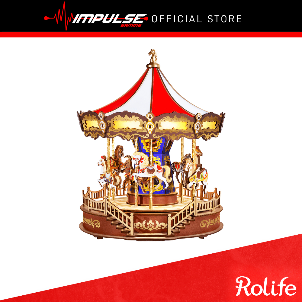 Robotime Rolife DIY Music Box 3D AMC01 - Classic Carousel | Shopee Malaysia