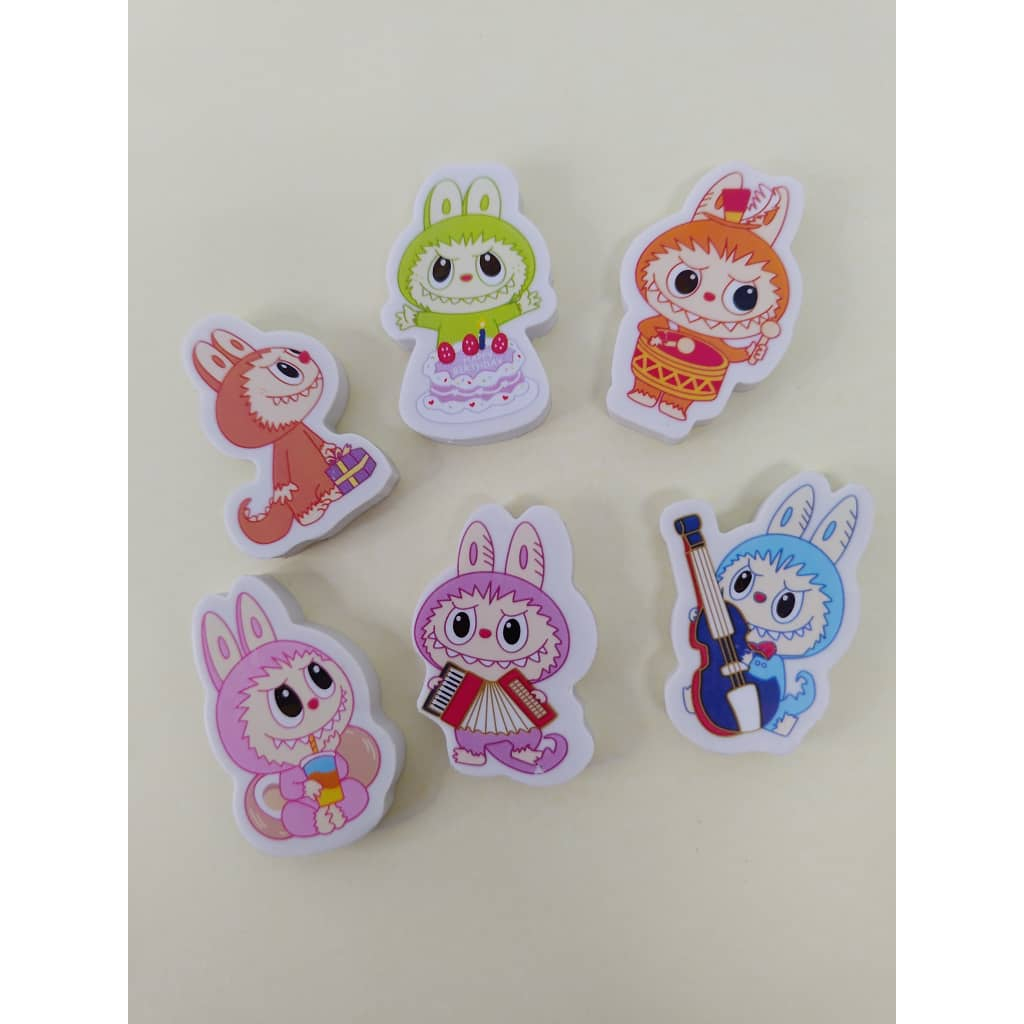 Readystock Available Promotion Fancy Labubu Design Erasers / Pemadam ...