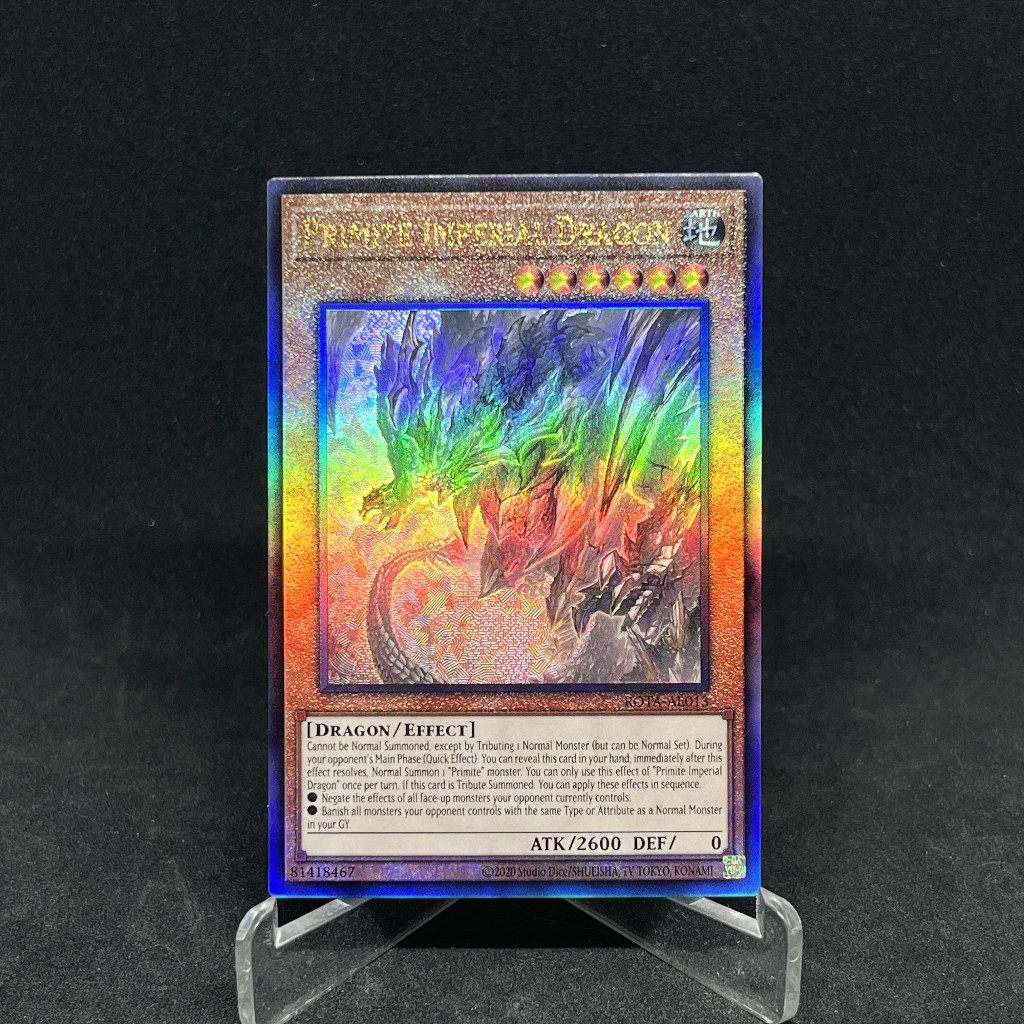 YUGIOH - Primite Imperial Dragon - Ultimate Rare UTR ( ROTA-AE013 ...