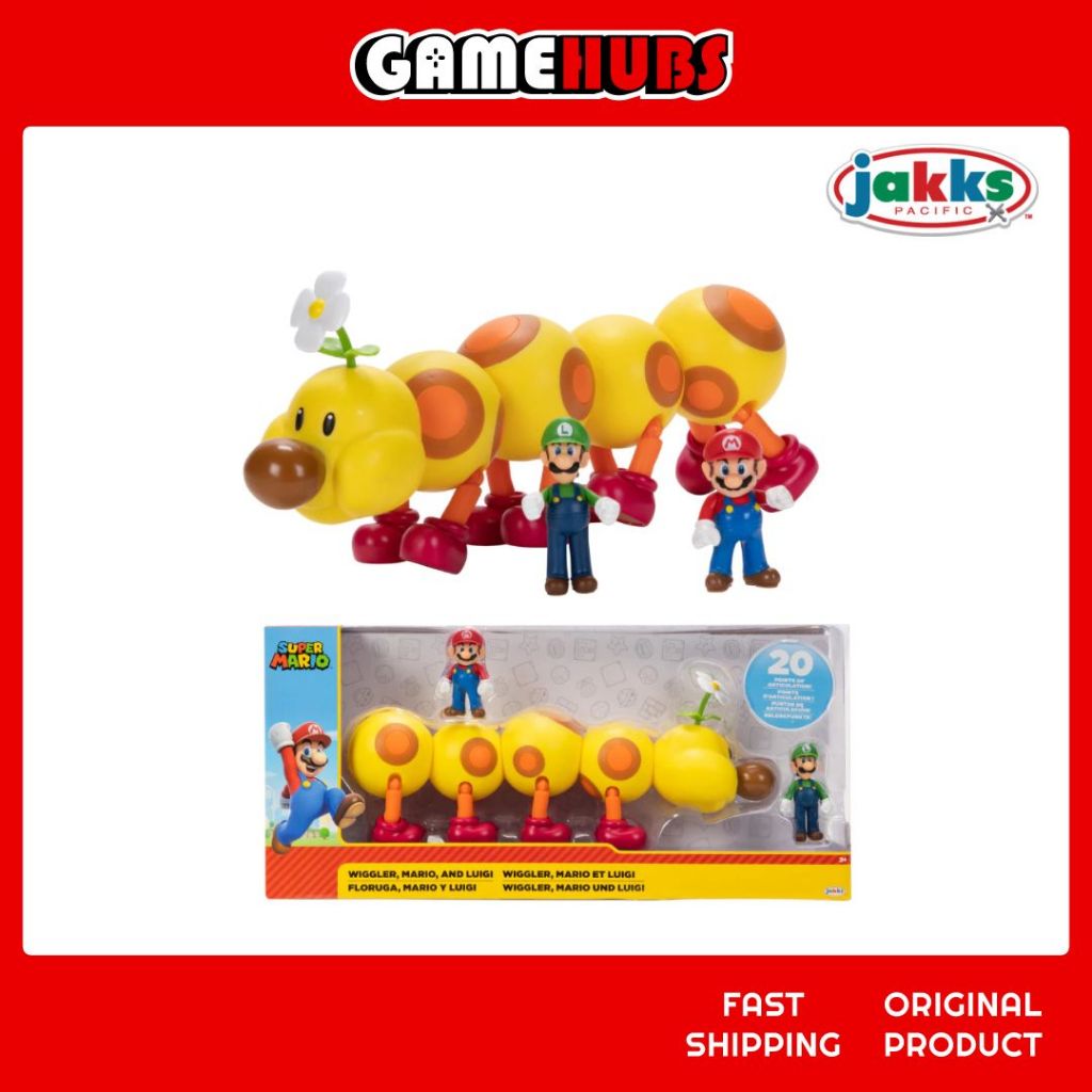 Nintendo Super Mario 2.5 Inch Posable Figurines Soda Jungle Set- Mario ...