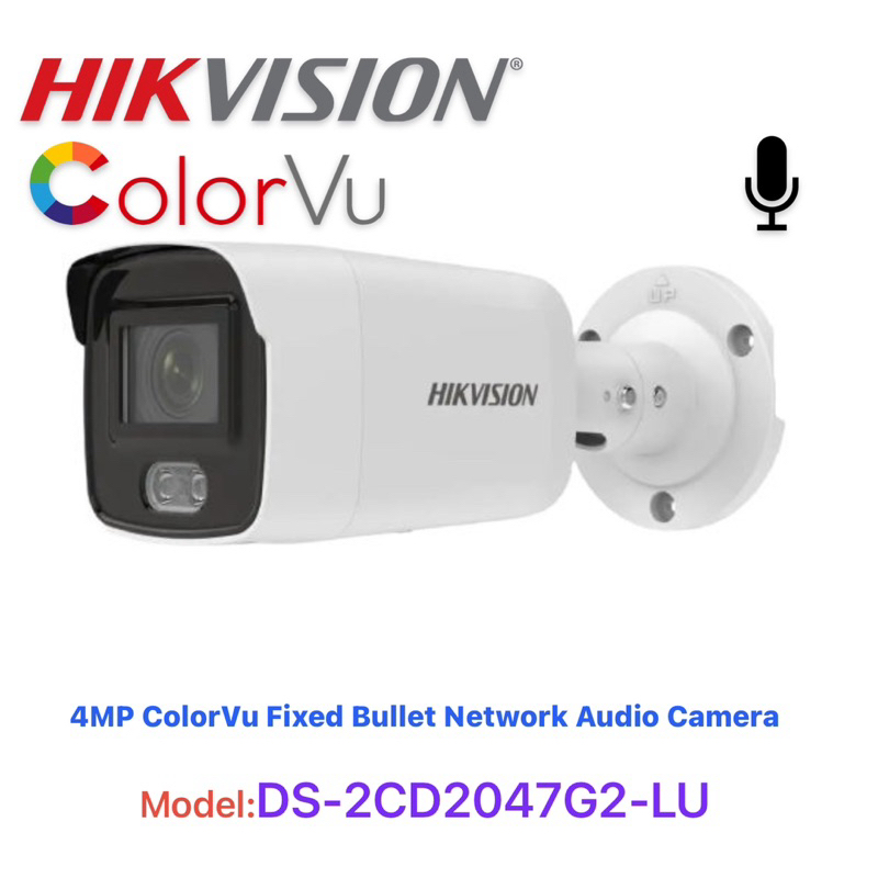 Hikvision DS-2CD2047G2-LU 4MP ColorVu Fixed Bullet Network Audio Camera | Shopee Malaysia