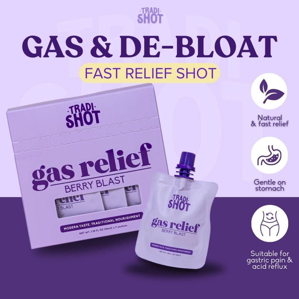 Tradishot Gas Relief • For Debloat gastric stomach flu acid reflux fast ...