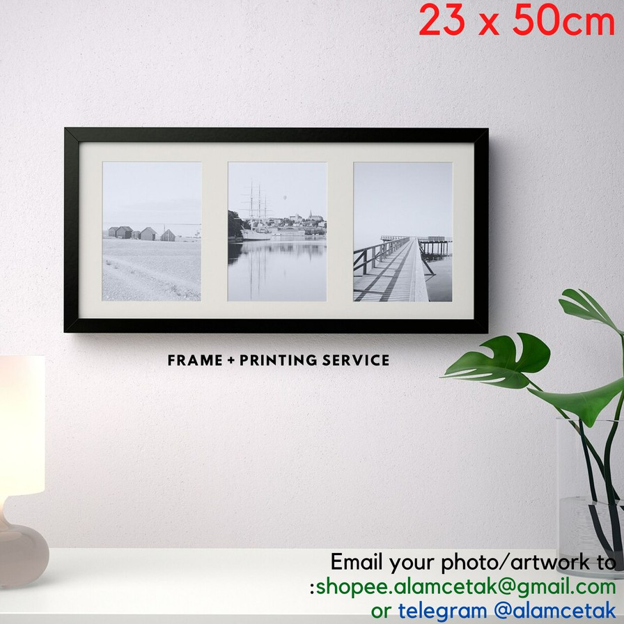[Including Custom Photo Print Option] 50 x 23cm Ikea Frame Rodalm ...