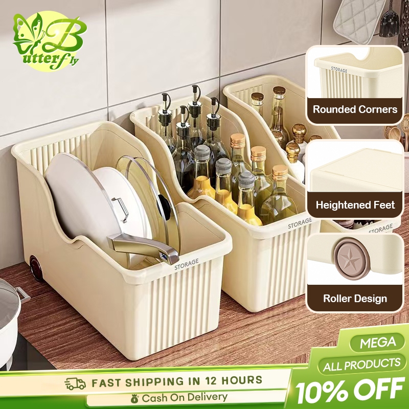 Storage Box storage basket organizing WithWheel sundries organizer bins ...