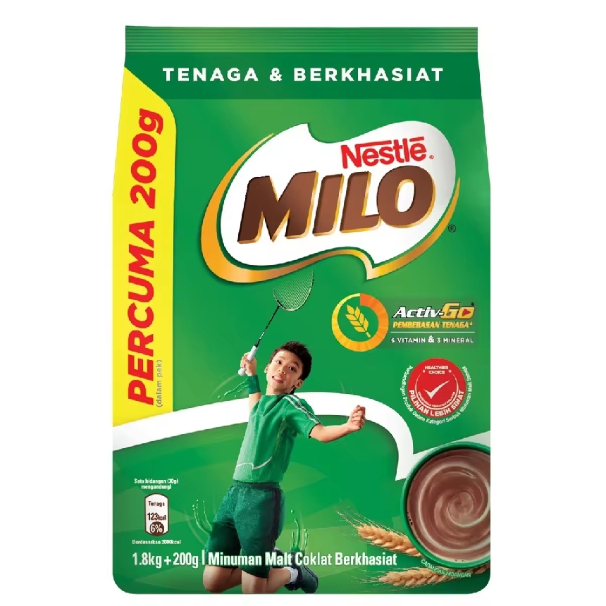 Nestle Milo 1.8kg FOC 200G exp 28-02-2026 | Shopee Malaysia