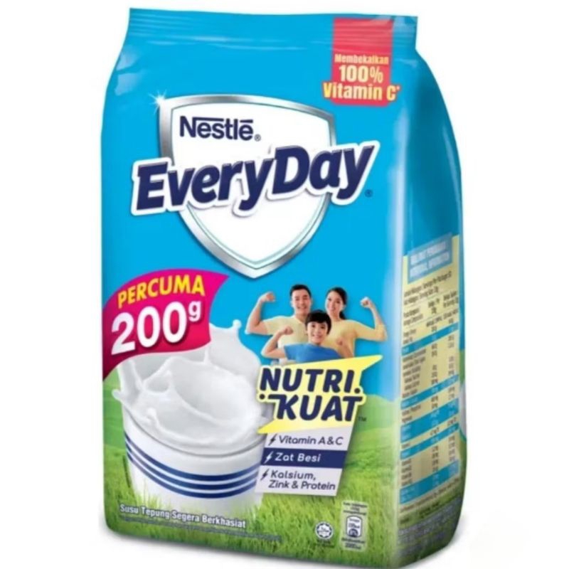 Nestle Everyday Milk Powder 1.5kg Free 200g | Shopee Malaysia