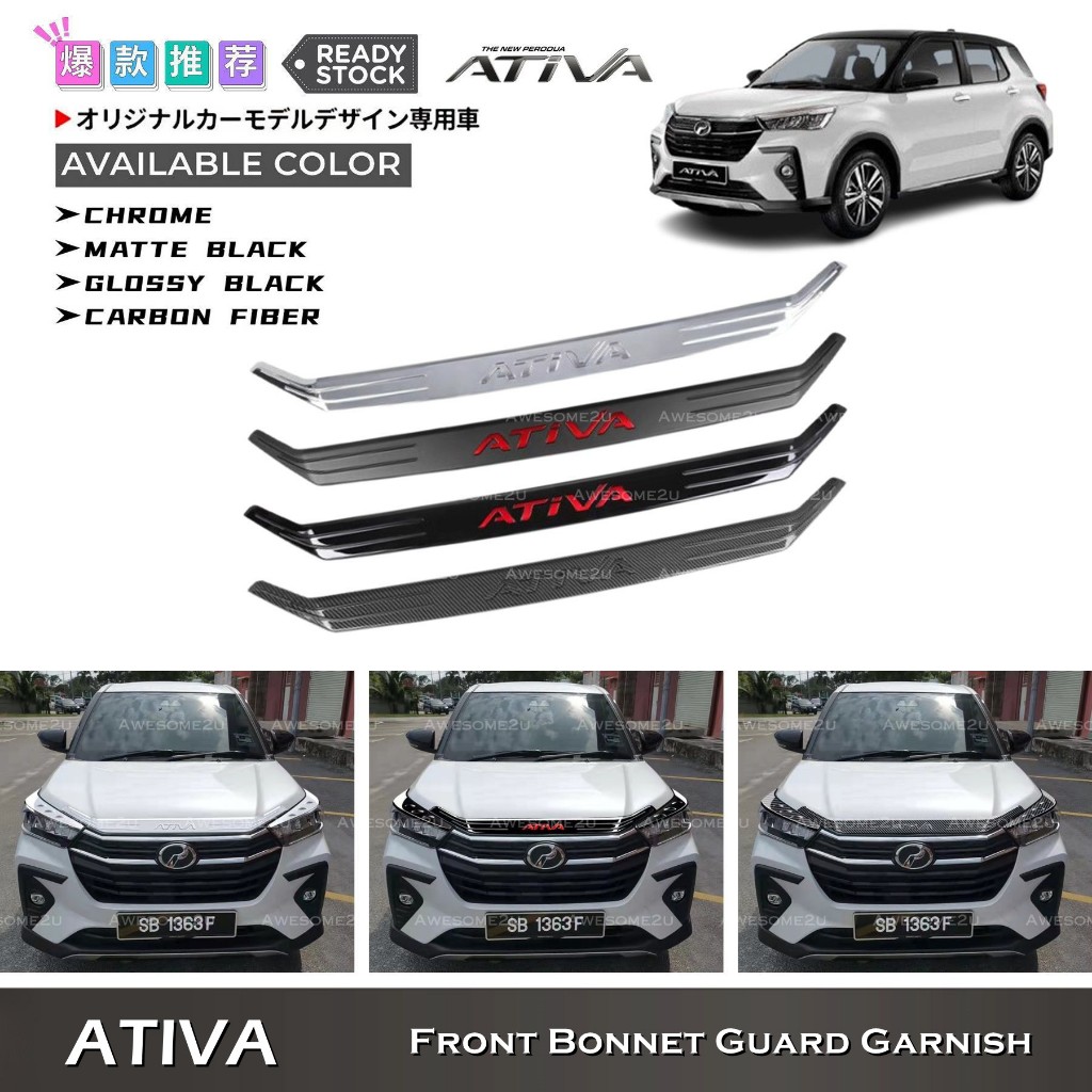 Awesome2u Perodua Ativa Car Sportivo Design Front Bonnet Guard Spoiler ...