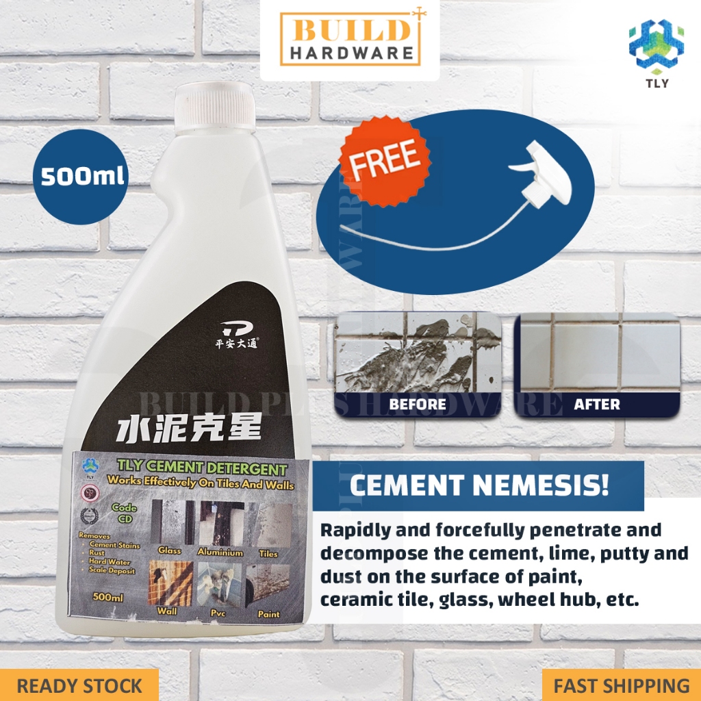 TLY Cement Detergent 500ML Cement Stain Remover Cleaning Pencuci Simen ...
