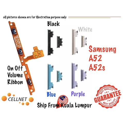 [Cellnet] Samsung sam A52 A525 / A52s A526 On Off Volume Ribbon Button ...